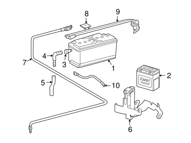 Genuine Mercedes 2115407907 Positive Battery Junction Block Cable ...