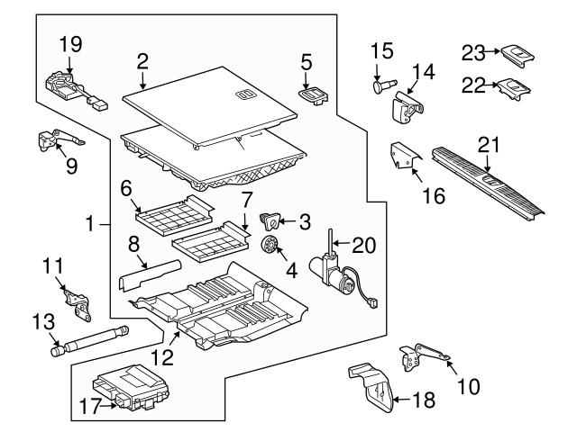 Genuine Mercedes 2116980089 Liftgate Trim Scuff Plate; Rear - Mercedes