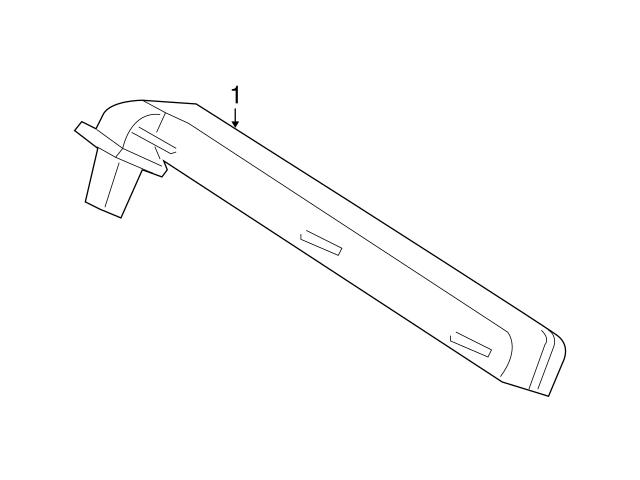 Genuine Mercedes 2118201356 Center High Mount Stop Light; Rear - Mercedes