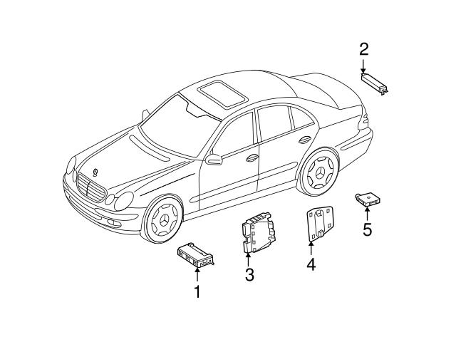 Genuine Mercedes 2118204075 Keyless Entry Antenna; Left, Right - Mercedes