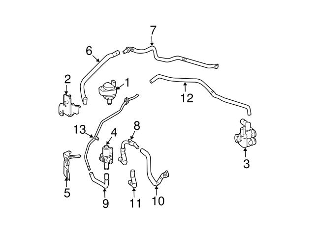Genuine Mercedes 2118302196 Heater Hose - Mercedes