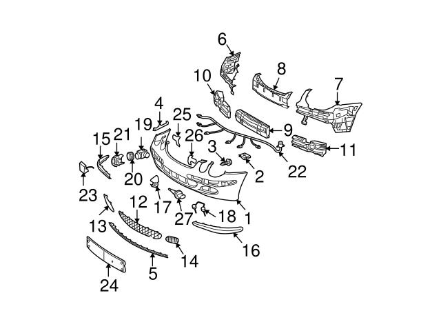 Genuine Mercedes 2118850953 Grille Screen; Front Left Lower - Mercedes