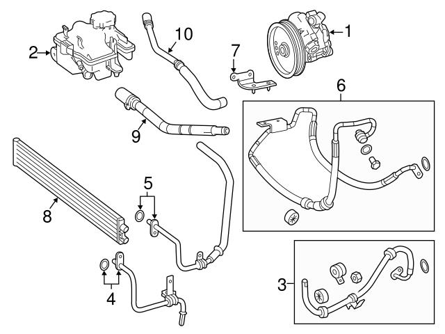 Genuine Mercedes 2119970652 Power Steering Pressure Hose - Mercedes