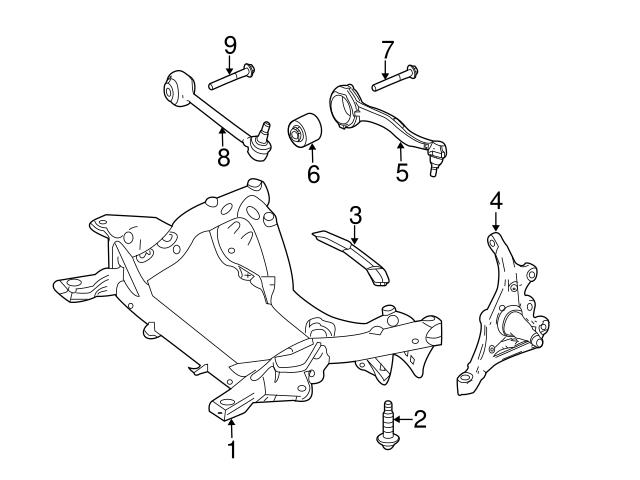 Genuine Mercedes 212333007165 Control Arm Bolt; Left Lower, Right Lower ...