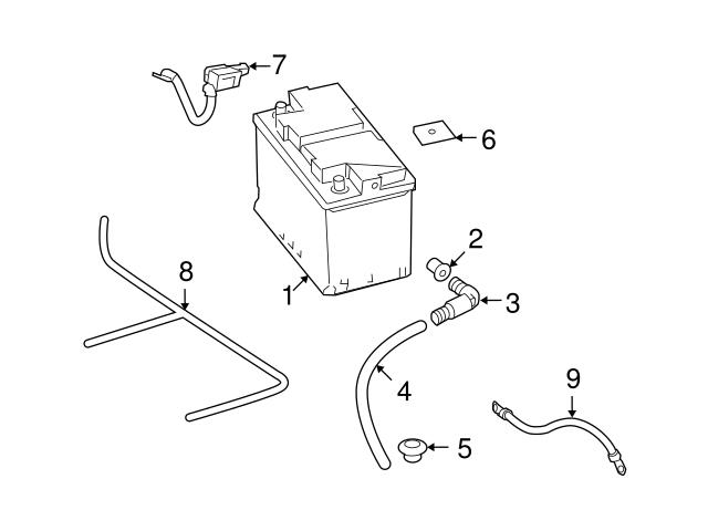 Genuine Mercedes 2124407638 Battery Cable Harness - Mercedes