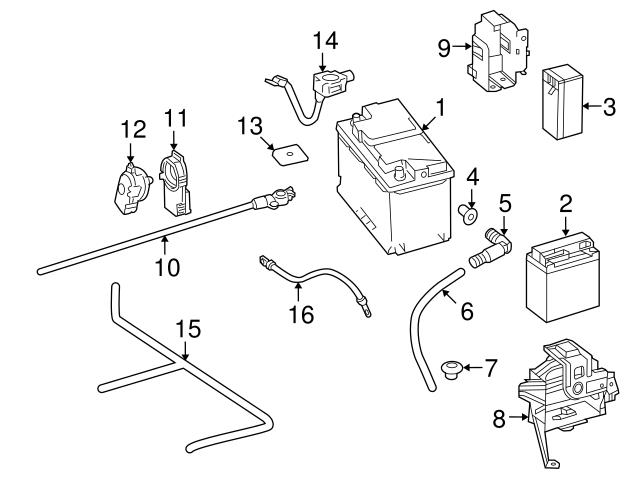 Genuine Mercedes 2124408837 Positive Battery Junction Block Cable ...