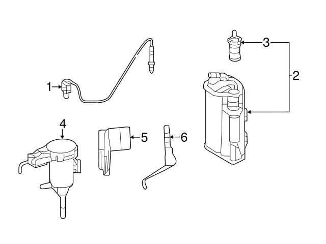 Genuine Mercedes 2124761936 Vapor Canister Purge Solenoid Bracket ...
