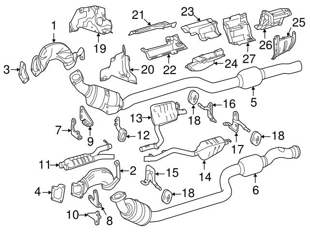 Genuine Mercedes 2124903137 Exhaust Tail Pipe Hanger Bracket Washer ...