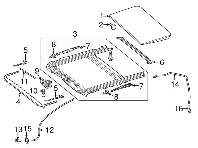 Genuine Mercedes 2126390594 Sunroof Drain Hose; Rear Left - Mercedes
