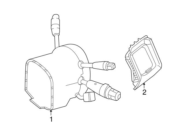 Genuine Mercedes 21268055089051 Steering Column Cover; Lower - Mercedes ...
