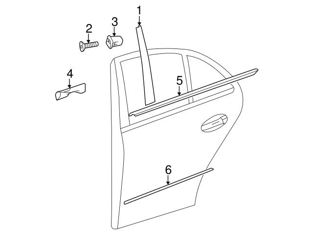 Genuine Mercedes 2126900487 Door Applique - Mercedes