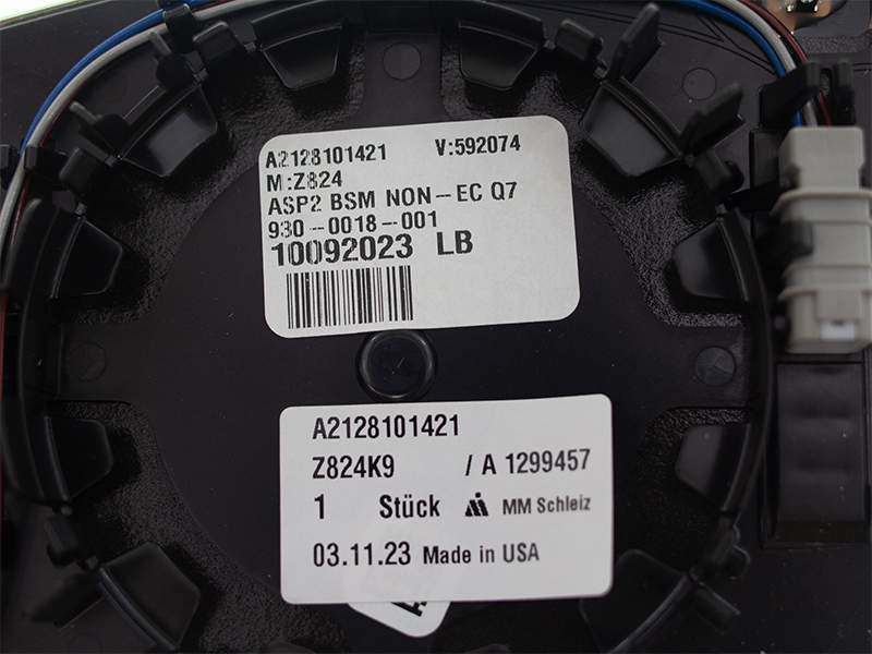 Genuine Mercedes 2128101421 Door Mirror Glass; w/ Blind Spot Assist ...