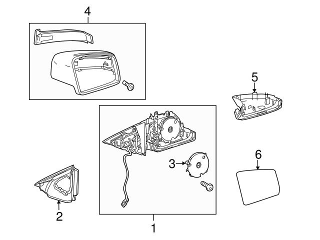 Genuine Mercedes 2128101876 Door Mirror; Front Right - Mercedes ...