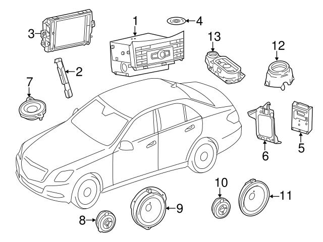 Genuine Mercedes 2128200202 Speaker - Mercedes | 2468200202