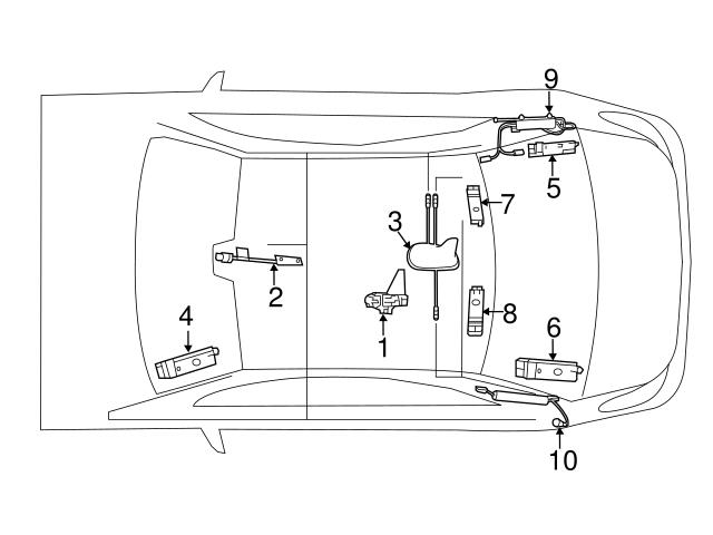 Genuine Mercedes 2128201975 Radio Antenna Mast - Mercedes