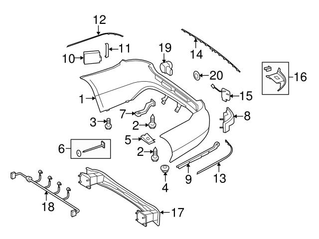 Genuine Mercedes 2128800303 Tail Pipe Bracket; Rear Left - Mercedes