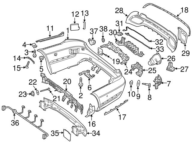 Genuine Mercedes 2128850356 Tow Eye Cap; Rear Lower Lower - Mercedes