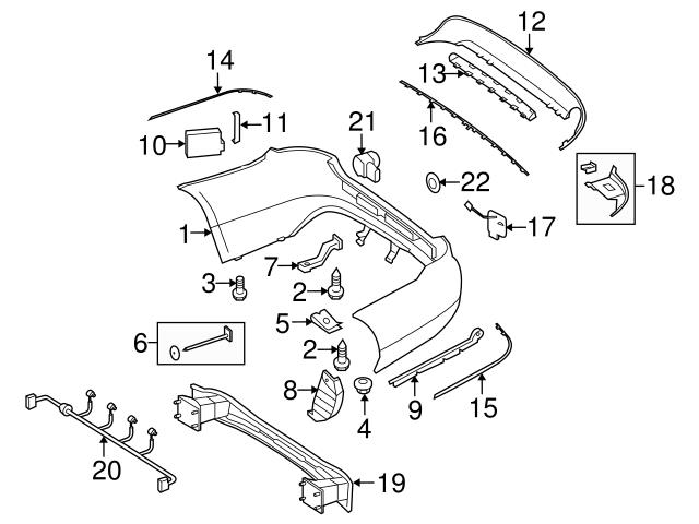 Genuine Mercedes 2128851914 Tail Pipe Bracket; Rear Left - Mercedes