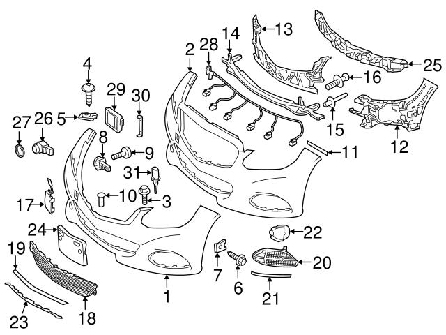 Genuine Mercedes 2128852722 Jack Plug Cover; Front Left - Mercedes
