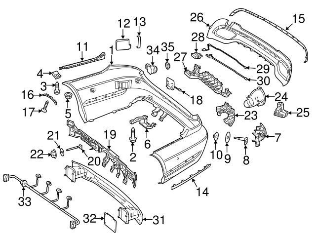Genuine Mercedes 2128854614 Bumper Cover Bracket; Right - Mercedes