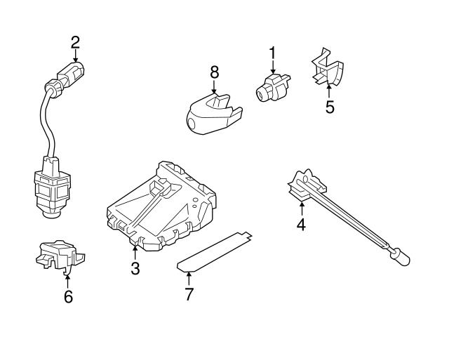 Genuine Mercedes 2128880014 Park Assist Camera Bracket - Mercedes