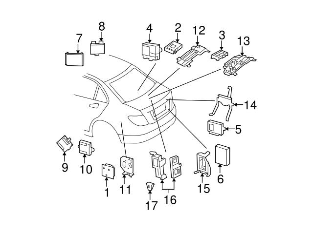 Genuine Mercedes 2129001227 Door Control Module - Mercedes | 2048207785 ...