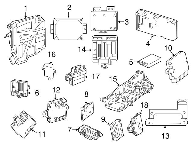 Genuine Mercedes 2129001800 Seat Heater Control Module; Front Rear ...