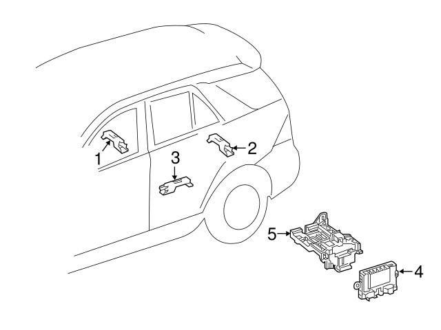 Genuine Mercedes 2129009729 Keyless Entry Module; Rear - Mercedes ...