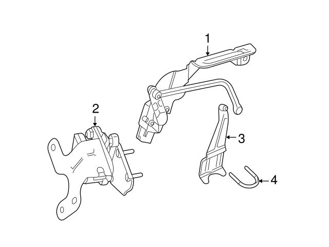 Genuine Mercedes 2129052902 Headlight Level Sensor; Rear Left ...