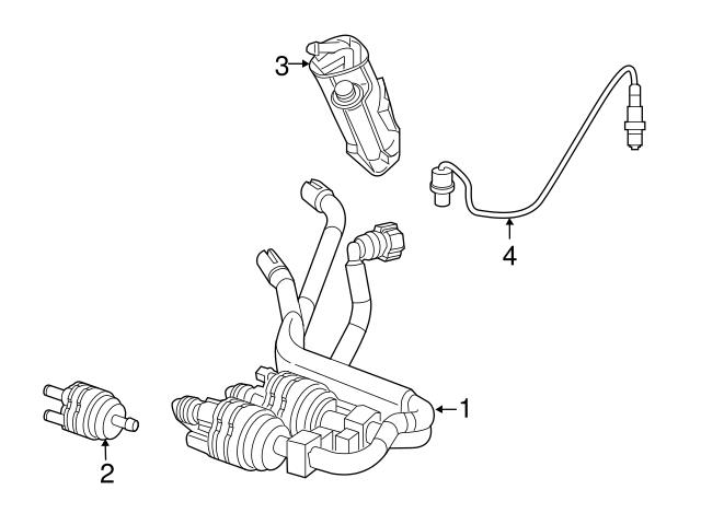 Genuine Mercedes 213470690164 Vapor Canister Purge Solenoid | 2134706901