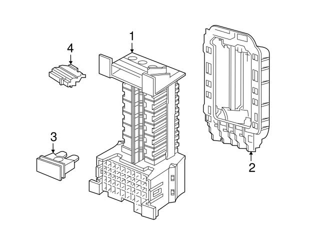 Genuine Mercedes 2135403038 Fuse Box Cover Screw; Right, Right Upper ...