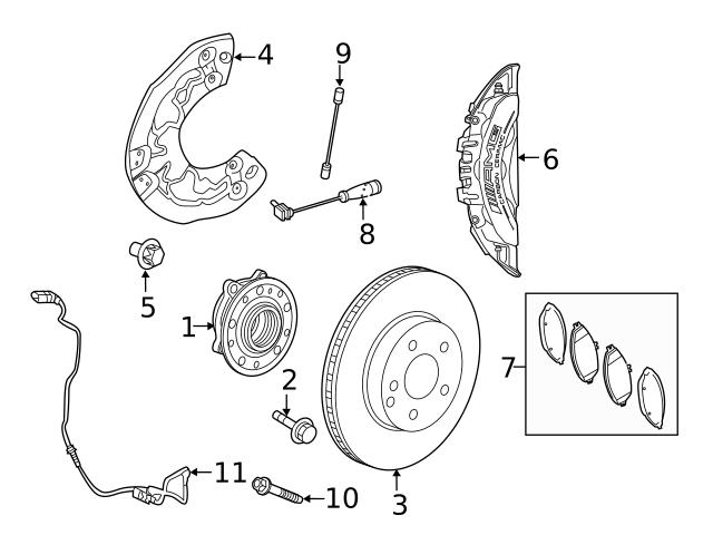 Genuine Mercedes 2135409965 ABS Wheel Speed Sensor Wire Harness; Right ...
