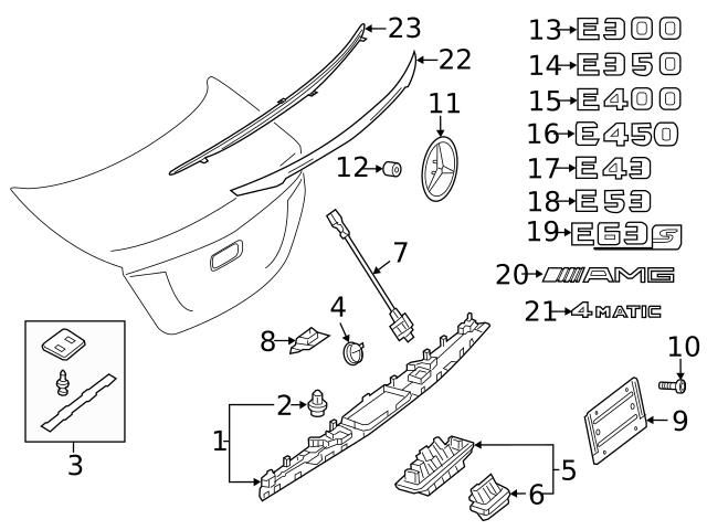 Genuine Mercedes 2137570000 Door Trim Molding - Mercedes | 213757000028