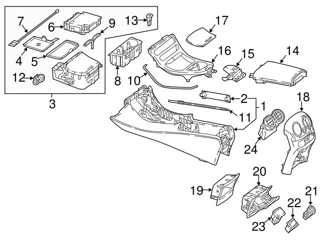 Genuine Mercedes 2138100815 Console Trim Panel Screw; Front - Mercedes