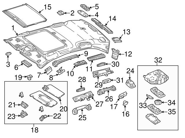 Genuine Mercedes 2138230100 Navigation Microphone Bracket; Left, Right ...