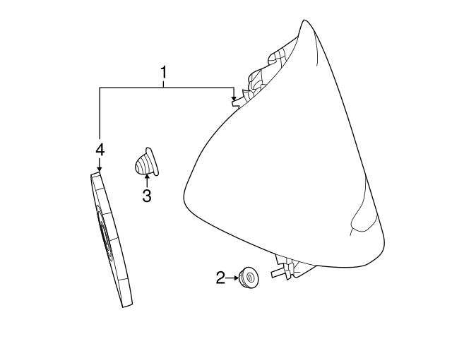 Genuine Mercedes 2138260200 Tail Light Gasket; Left - Mercedes