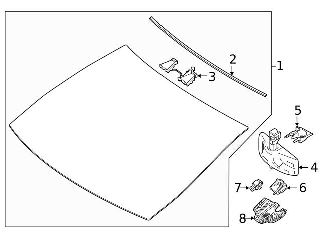 Genuine Mercedes 2139002824 Rain Sensor; Front - Mercedes ...