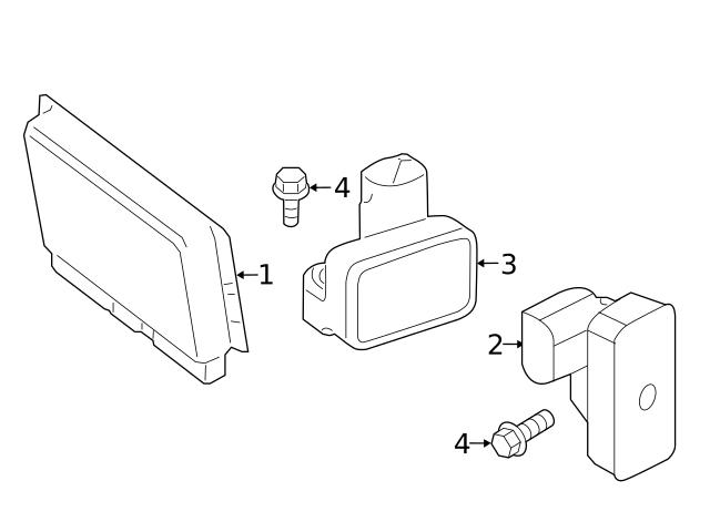 Genuine Mercedes 2139006016 Electronic Suspension Control Module ...