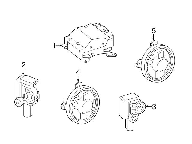Genuine Mercedes 2139051300 Impact Sensor - Mercedes | 2229051400
