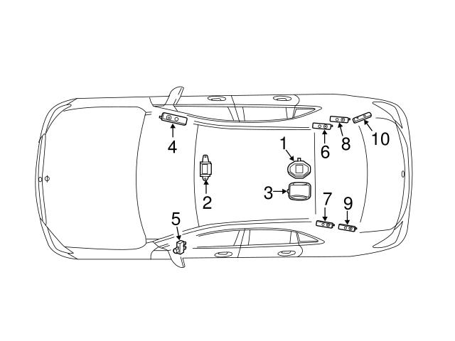 Genuine Mercedes 2139056200 Antenna Amplifier; Rear Left Upper - Mercedes