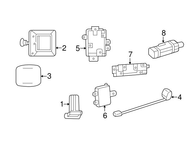 Genuine Mercedes 2139056600 Antenna Amplifier; Rear Left - Mercedes