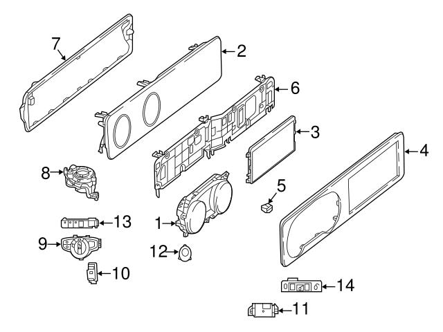 Genuine Mercedes 2139056608 Electronic Parking Brake Control Switch ...
