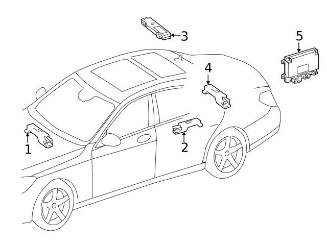 Genuine Mercedes 2139057000 Antenna Amplifier; Rear Right - Mercedes