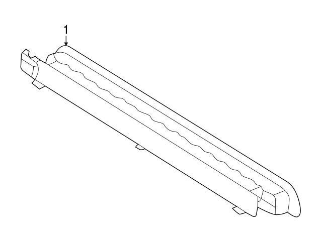 Genuine Mercedes 2158200456 Third 3rd Brake Stop Light; Red - Mercedes ...