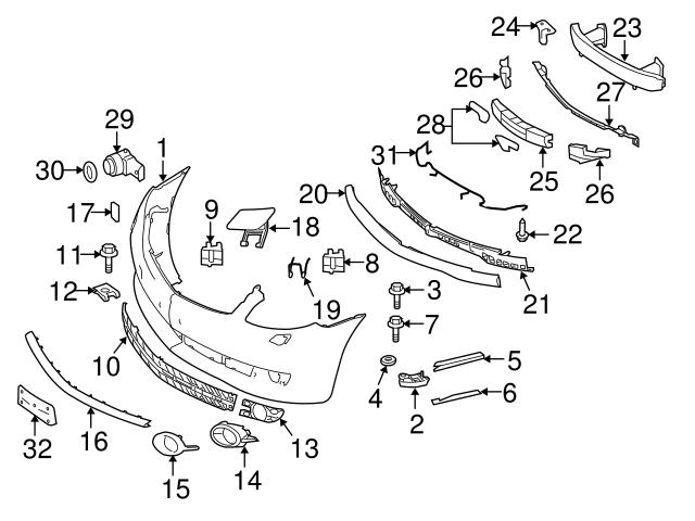 Genuine Mercedes 21688500229999 Tow Eye Cap - Mercedes | 2168850022