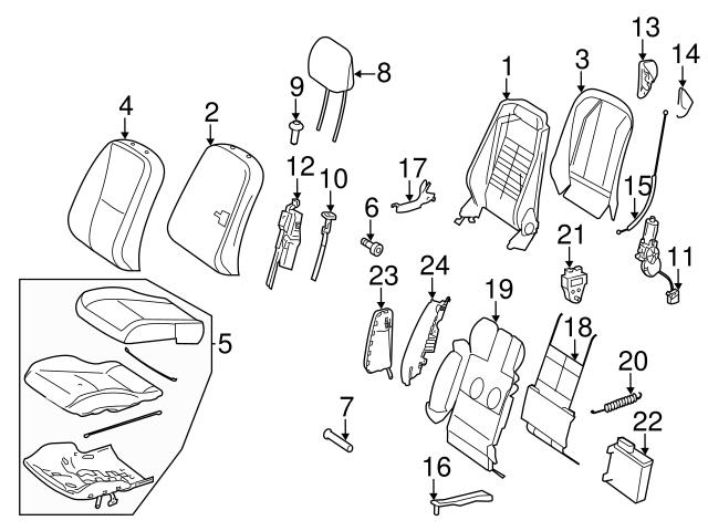 Genuine Mercedes 2169100271 Folding Seat Latch Release Handle; Front ...