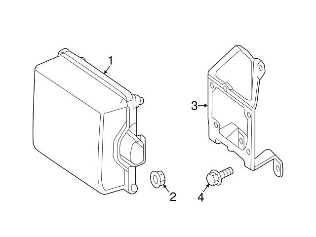 Genuine Mercedes 2175450040 Cruise Control Distance Sensor Bracket ...