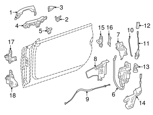 Genuine Mercedes 2177600300 Door Lock Actuator Motor; Front Left - Mercedes