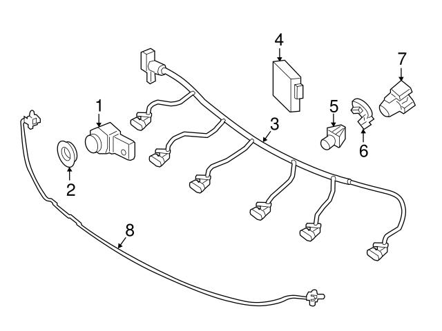 Genuine Mercedes 2178850514 Park Assist Camera Bracket - Mercedes