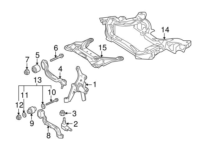 Genuine Mercedes 2183301000 Suspension Control Arm Cross Shaft; Right ...